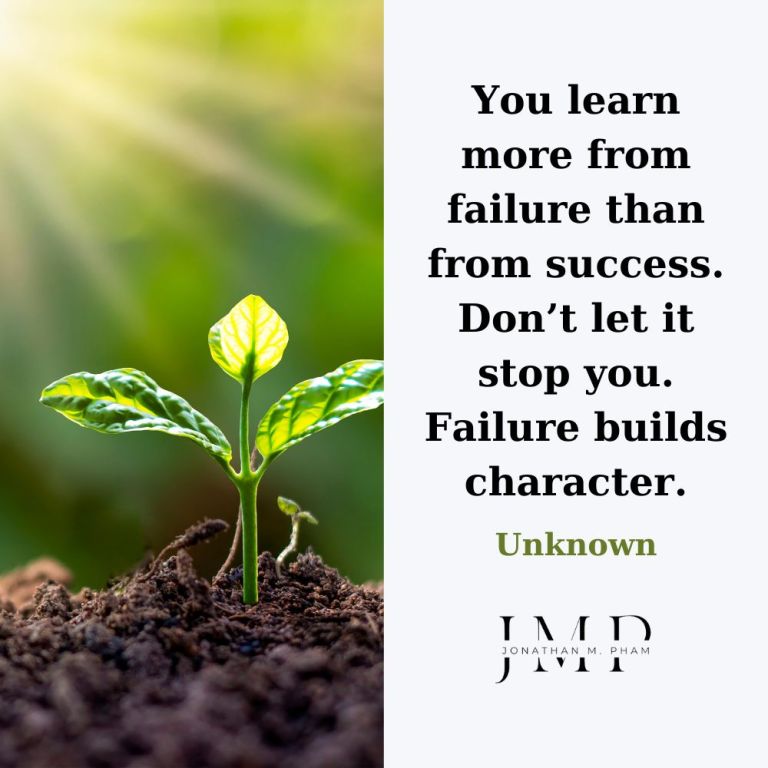 77 Learning from Failure Quotes: Moving On from Mistakes | Jonathan M. Pham