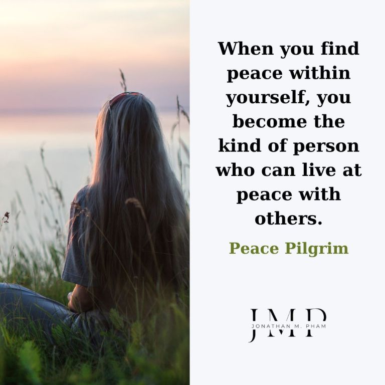 45 Inner Peace Quotes to Nourish Wisdom | Jonathan M. Pham