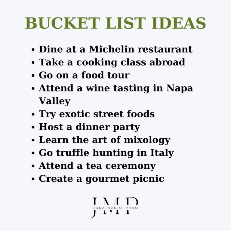 Bucket List Ideas: 250 Items for Inspiration | Jonathan M. Pham