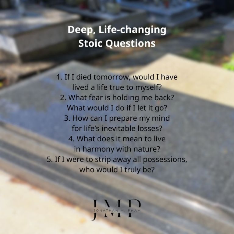 20 Stoic Questions for Daily Reflection & Growth | Jonathan M. Pham