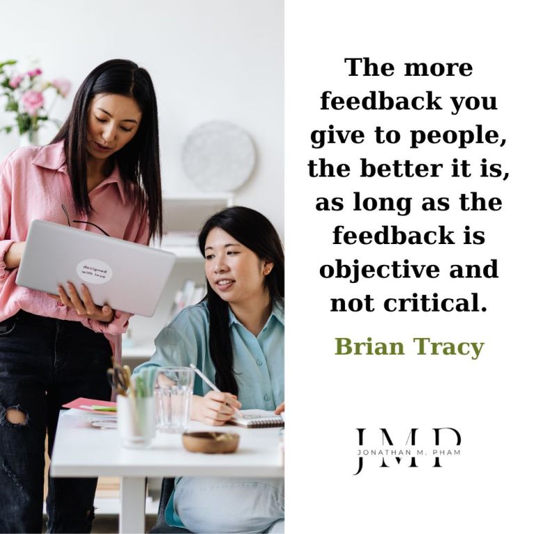 63 Feedback Quotes: Turning Input Into Positive Growth | Jonathan M. Pham
